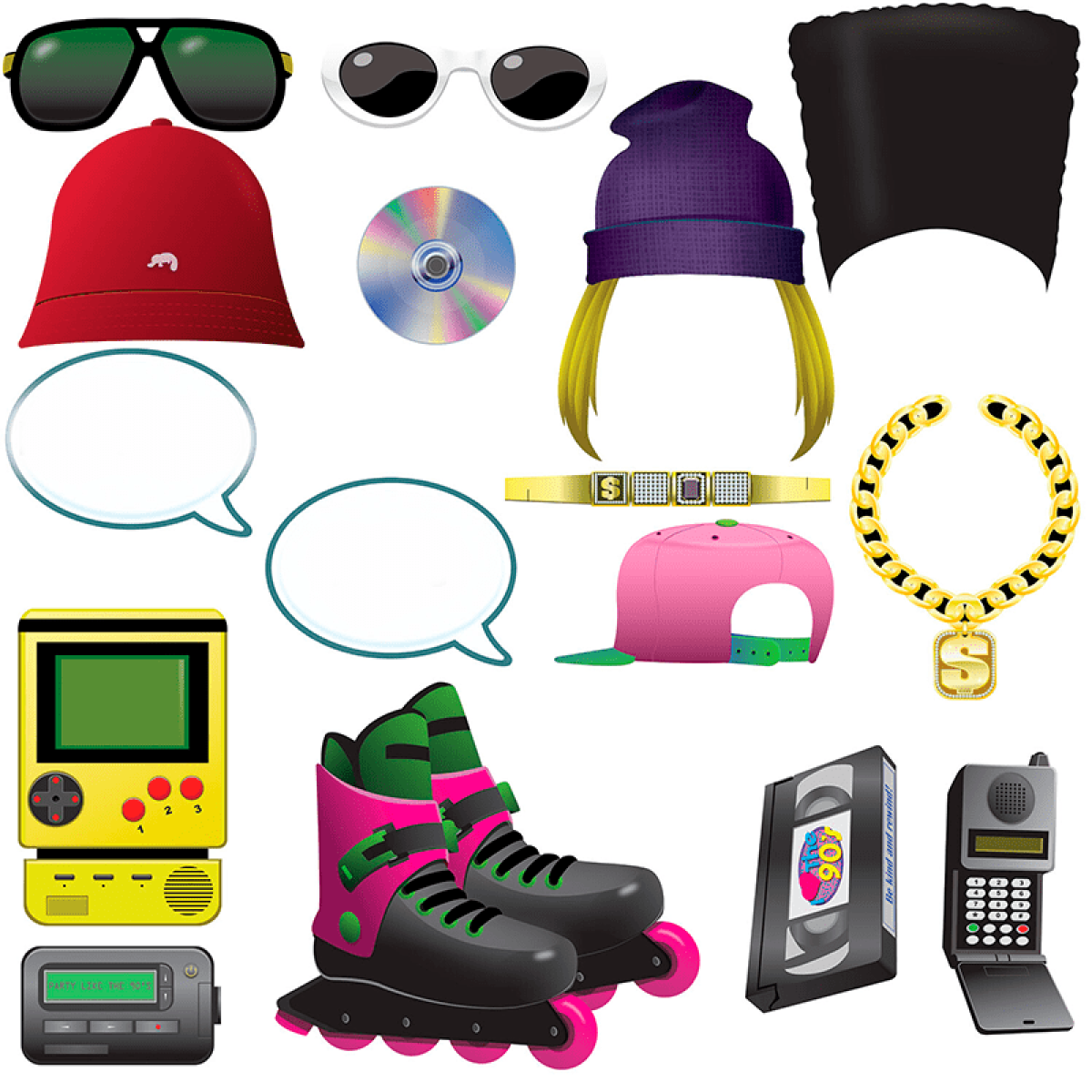 Köp 90-tals Cut-Outs Här - Snabb Leverans - Temashop.se