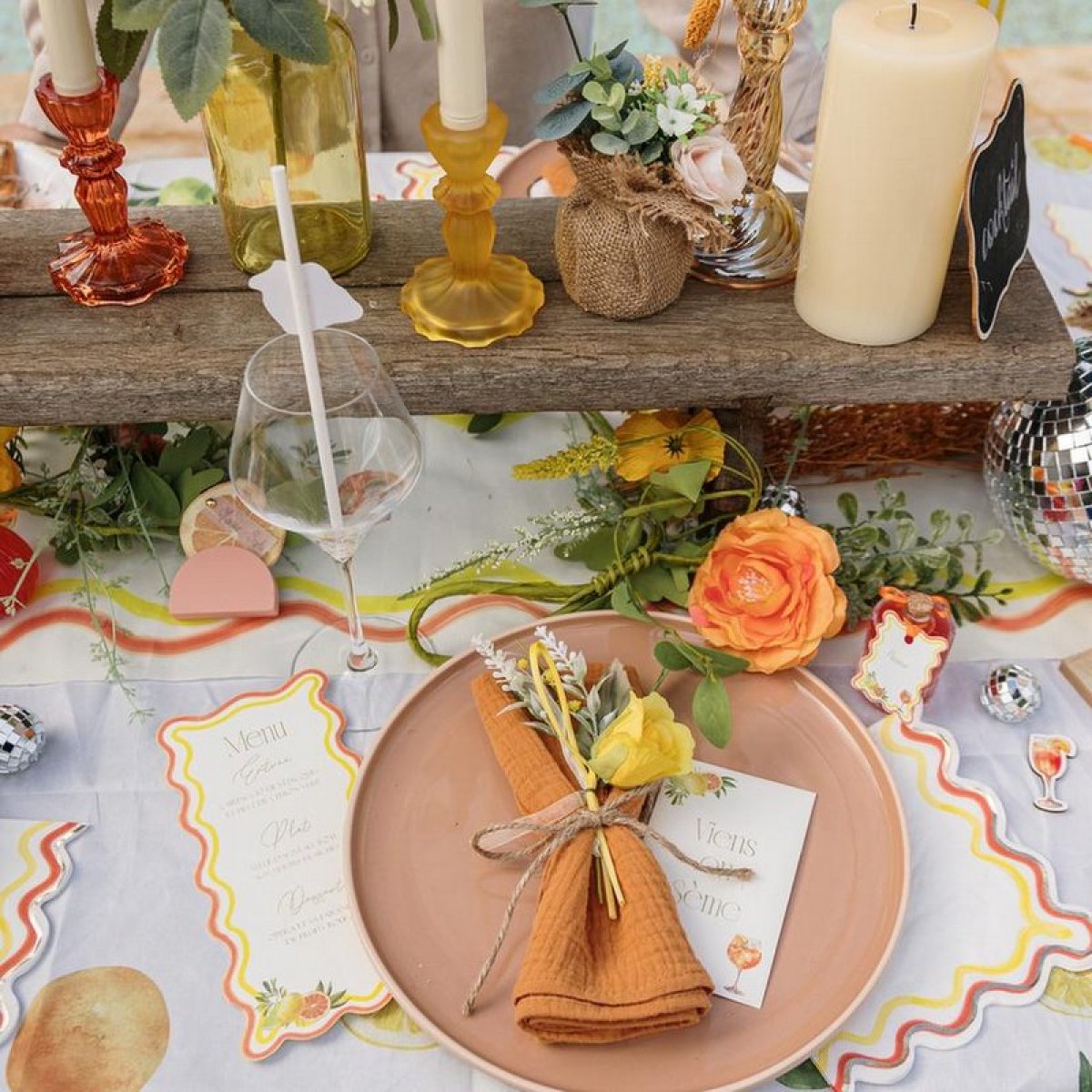 Köp Vallmo Blombukett Orange/Vit Här - Snabb Leverans - Temashop.se