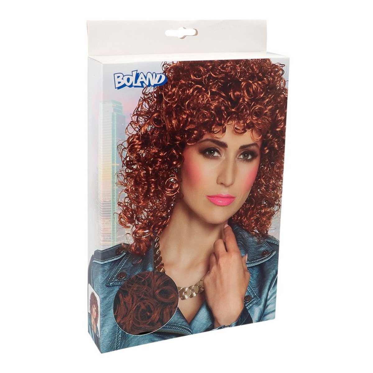 Köp 80-tal Lockig Peruk Brun Här - Snabb Leverans - Temashop.se