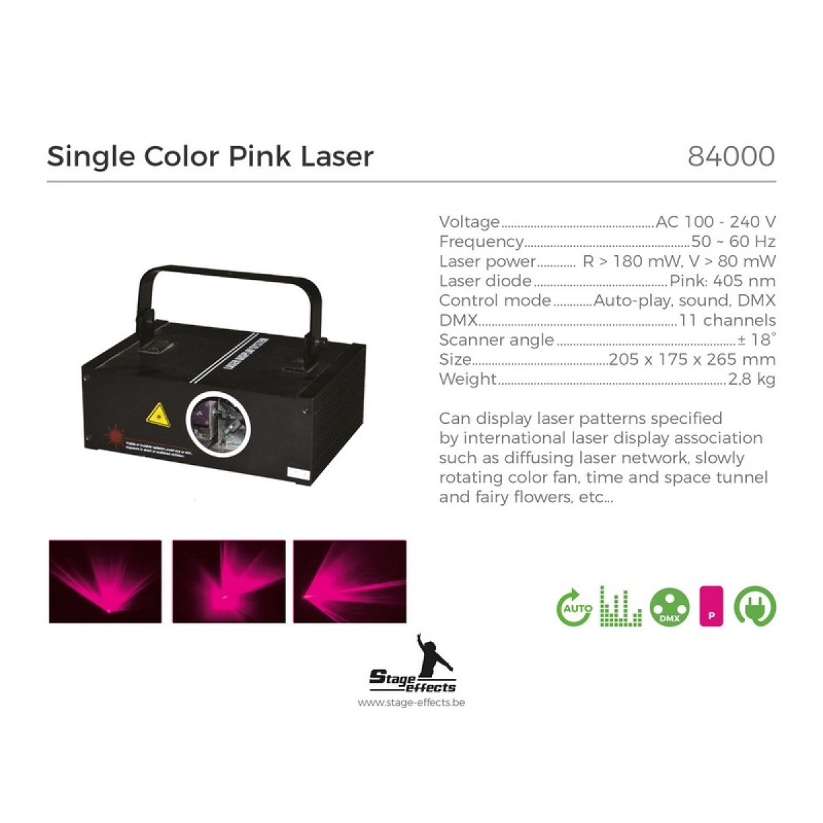 Köp Laserprojektor Rosa Här - Snabb Leverans - Temashop.se