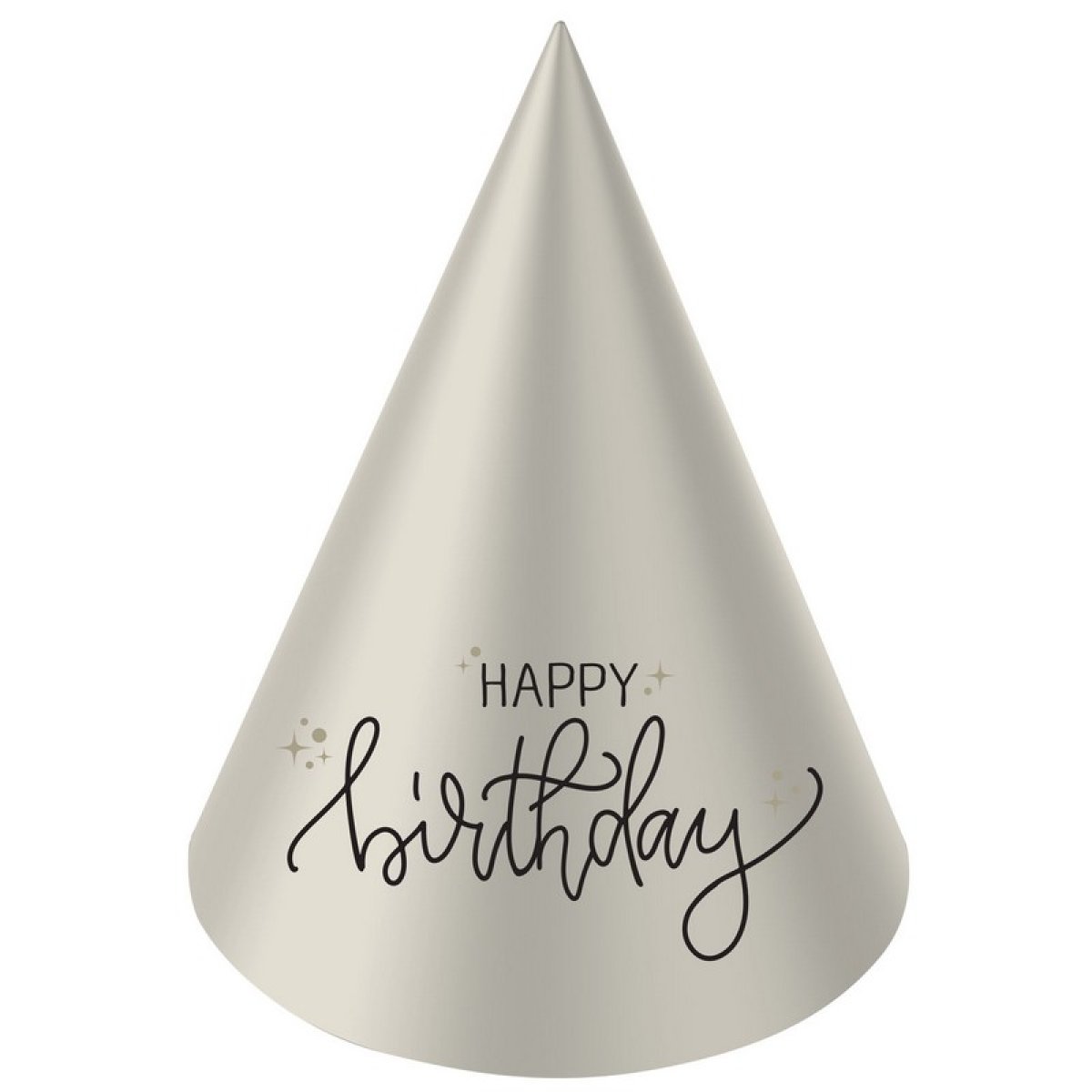 Köp Happy Birthday Mini Partyhattar Svart/Vit Här - Snabb Leverans ...