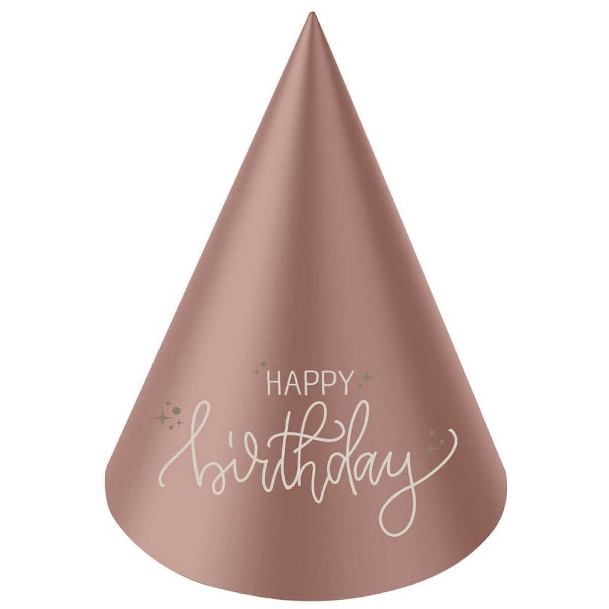 Köp Happy Birthday Mini Partyhattar Crème Rose Här - Snabb Leverans ...
