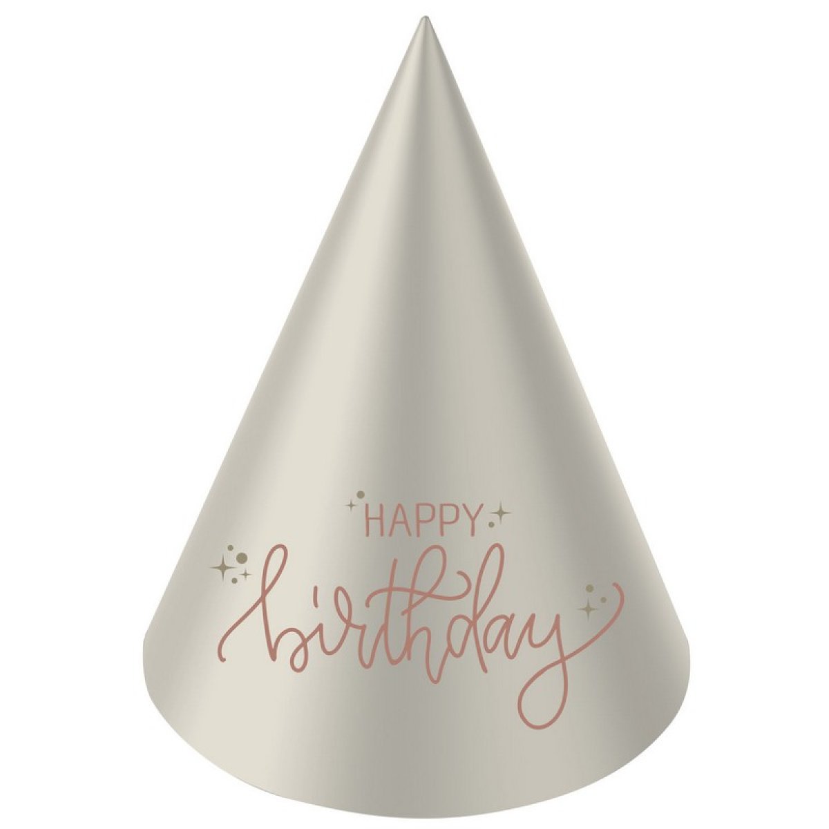 Köp Happy Birthday Mini Partyhattar Crème Rose Här - Snabb Leverans ...