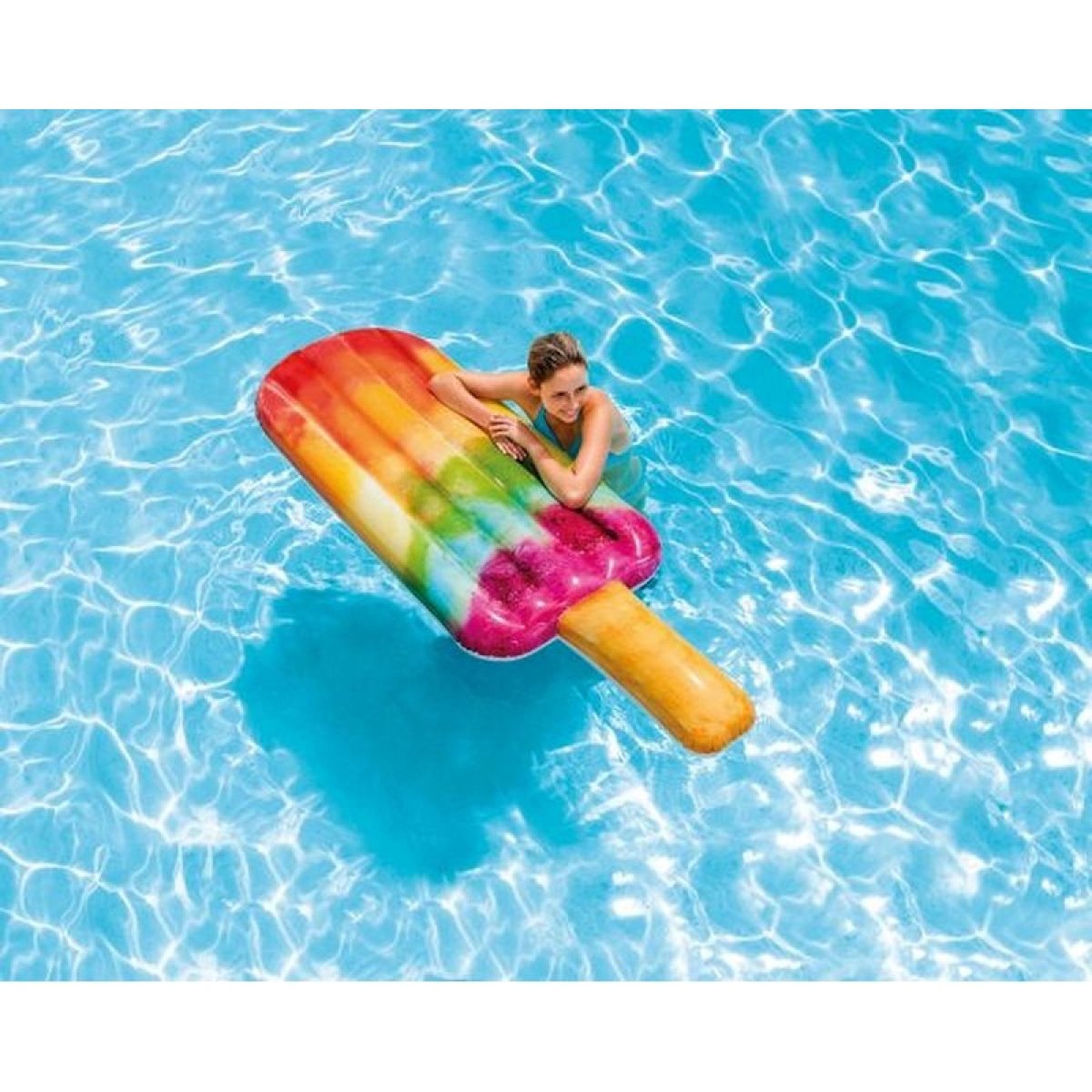 Köp Uppblåsbar Glasspinne Badmadrass Här - Snabb Leverans - Temashop.se