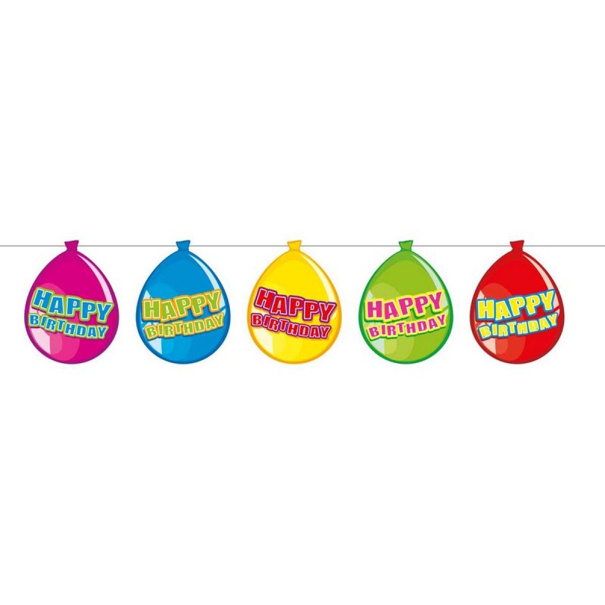 Köp Happy Birthday Party Ballonggirlang Här - Snabb Leverans - Temashop.se