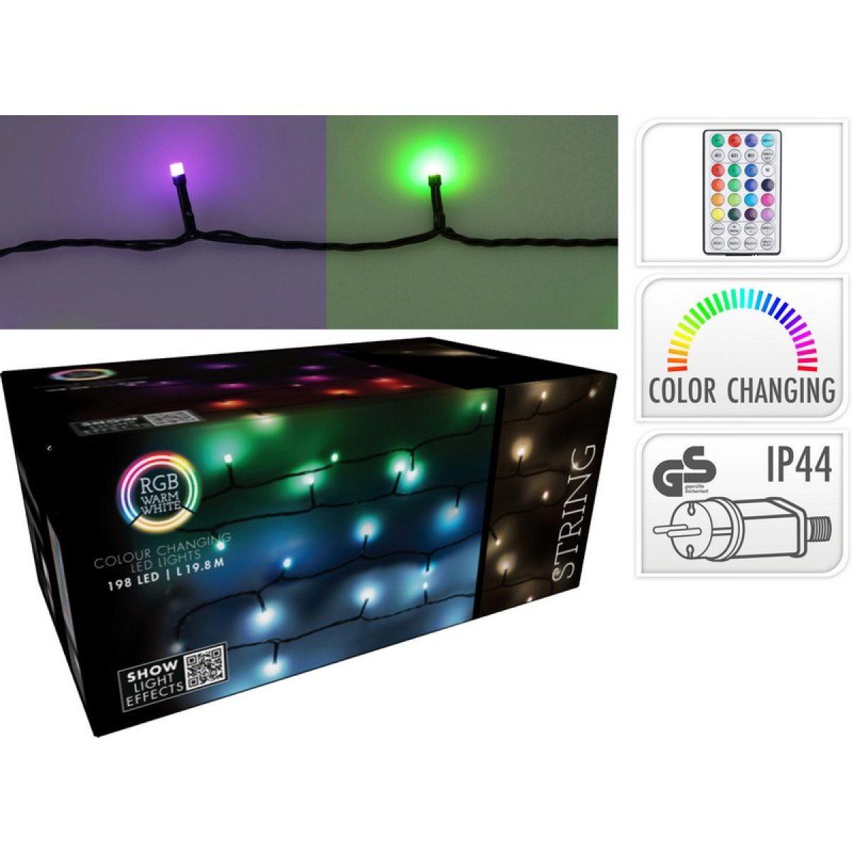 Köp RGB LED Ljusslinga Multi Här - Snabb Leverans - Temashop.se