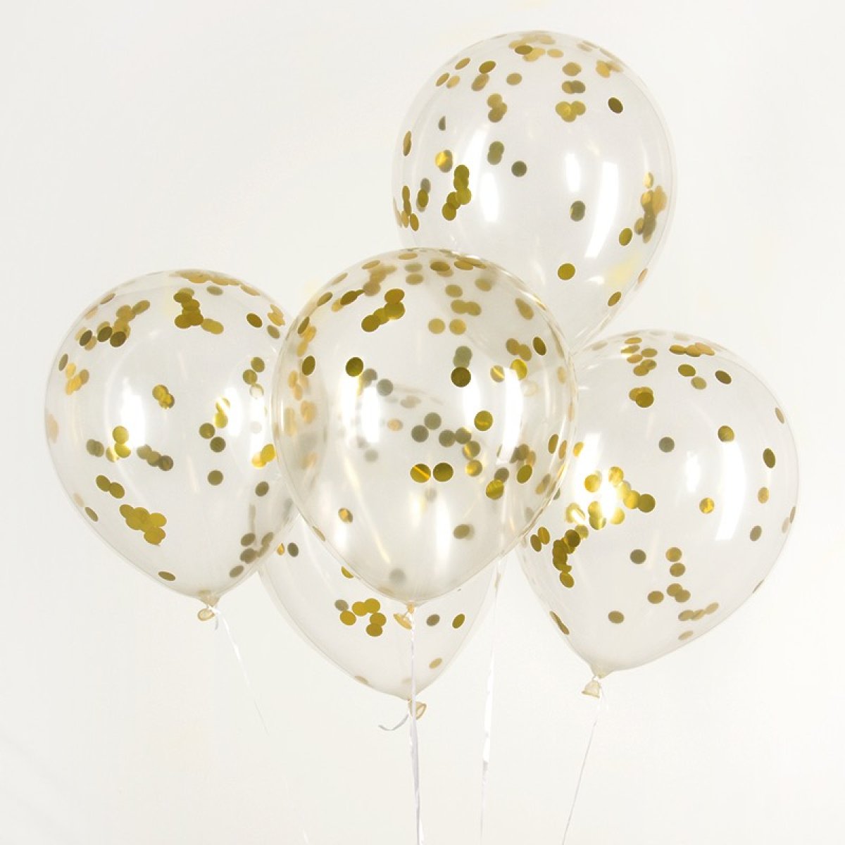Köp Konfetti Ballonger Guld Här - Snabb Leverans - Temashop.se