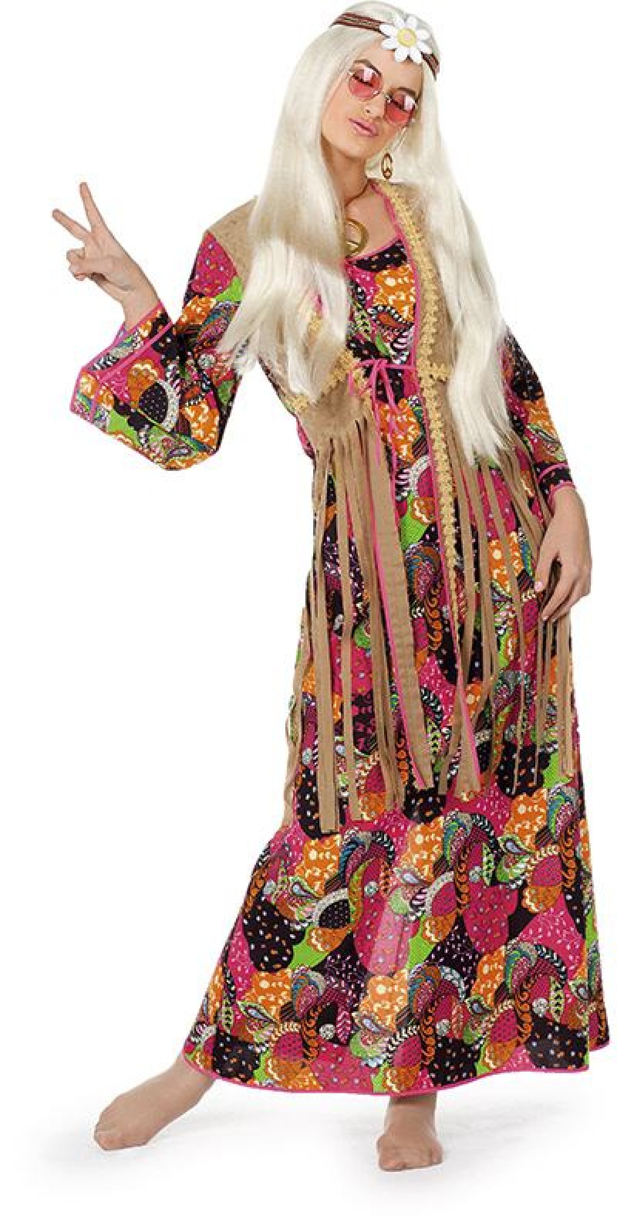 Köp Lång Hippieklänning Här - Snabb Leverans - Temashop.se