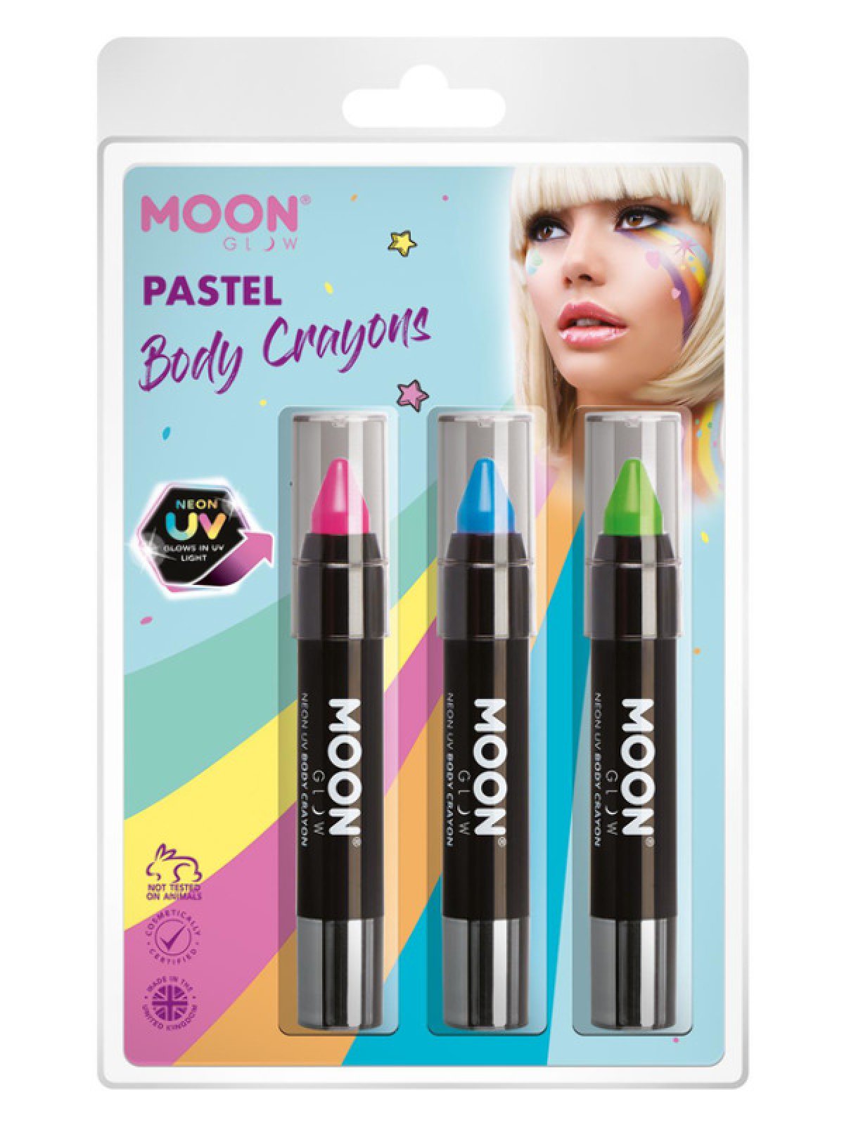 Köp Sminkpennor UV Pastell Neon 90-tal Här - Snabb Leverans - Temashop.se