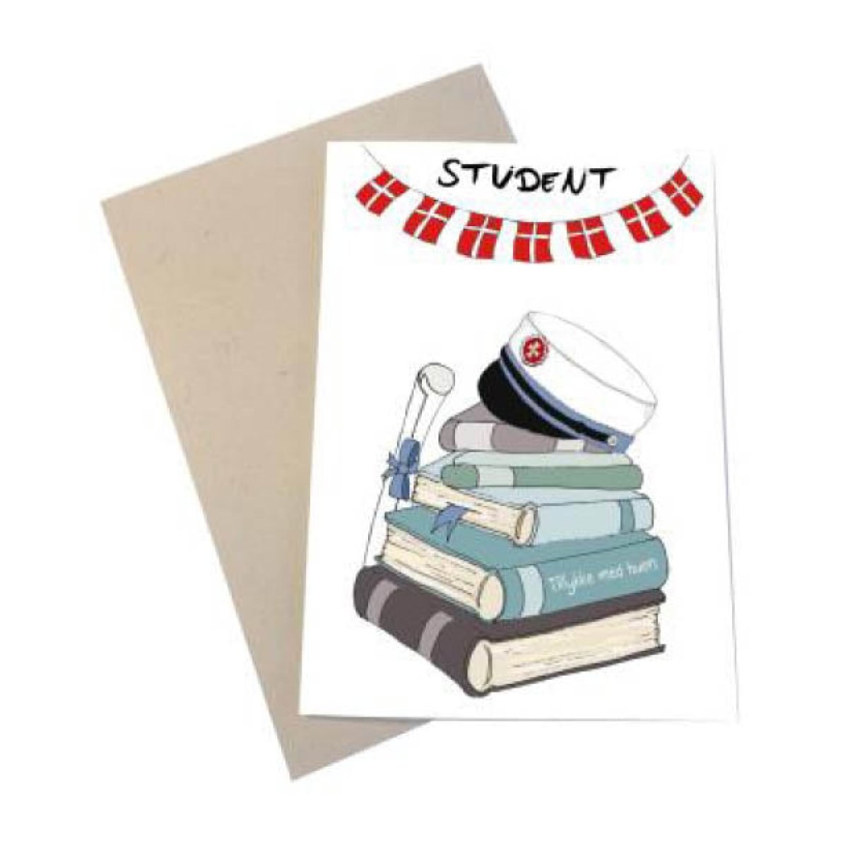 Köp Tillykke Med Huen Studentkort Blå Här - Snabb Leverans - Temashop.se