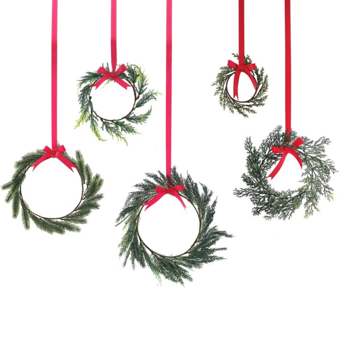 Köp Vintergrön Mini Julkrans Här - Snabb Leverans - Temashop.se