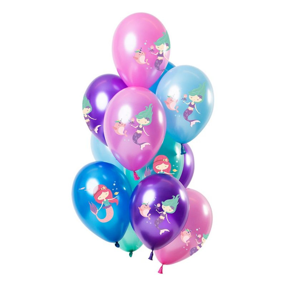 Köp Sjöjungfru Metallic Ballonger Mix Multi Här - Snabb Leverans ...
