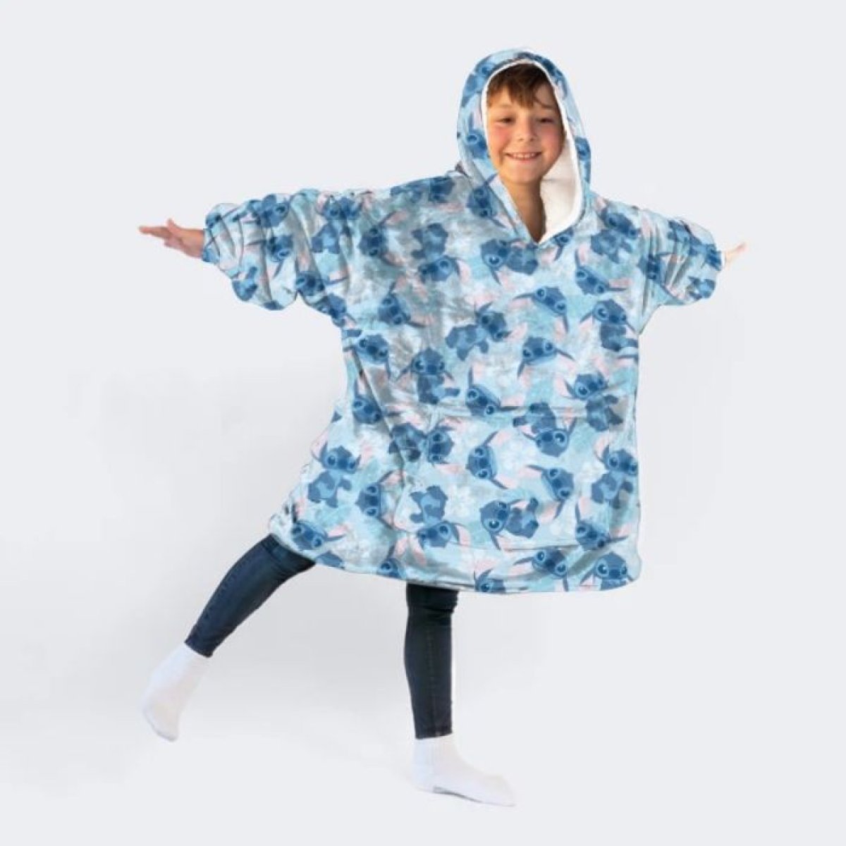 Köp Lilo & Stitch® Barn Filthoodie Ljusblå Här - Snabb Leverans ...