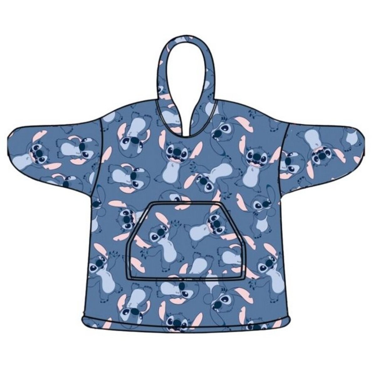 Köp Lilo & Stitch® Barn Filthoodie Blå Här - Snabb Leverans - Temashop.se