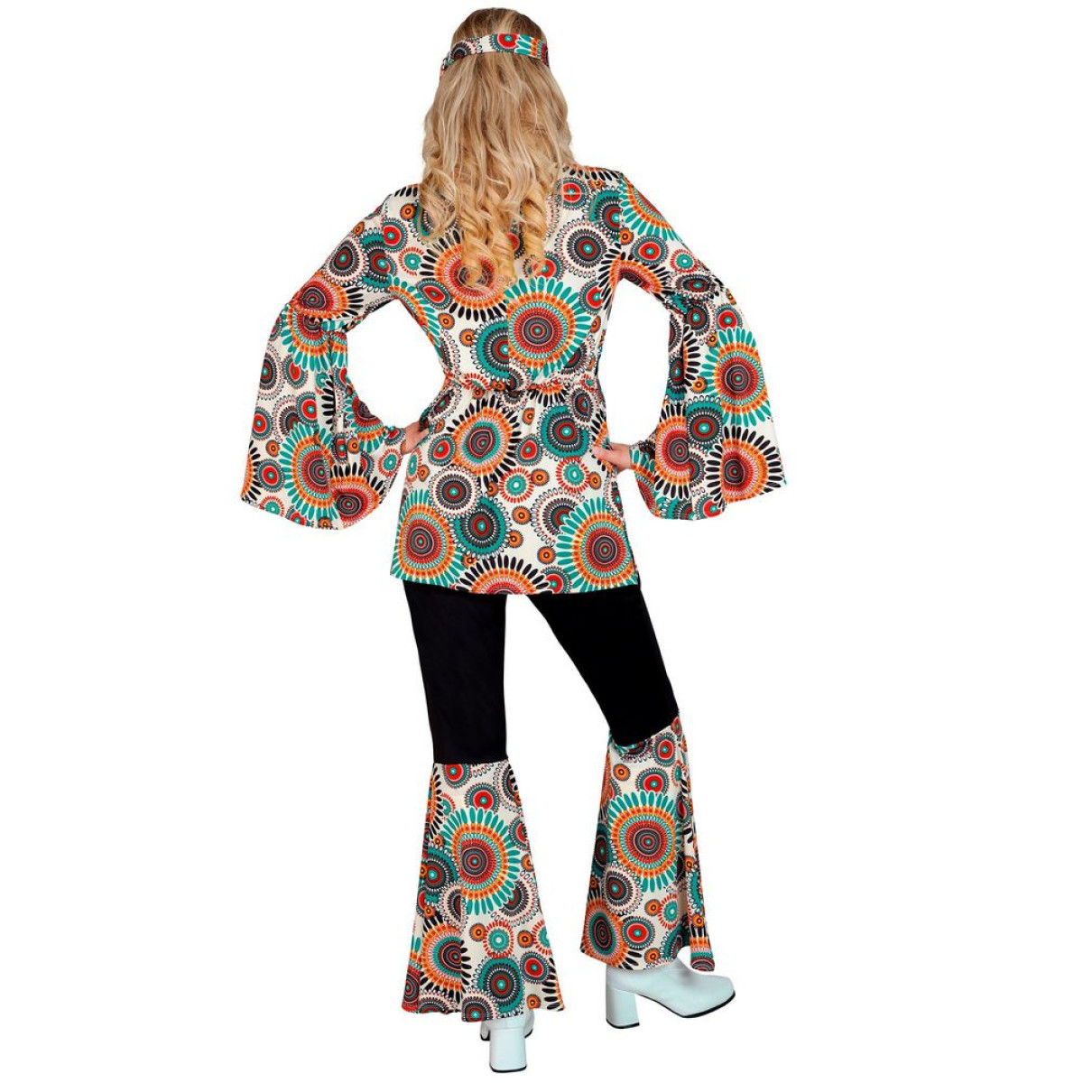 Köp Mönstrad 60-tal Hippie Maskeraddräkt Här - Snabb Leverans - Temashop.se