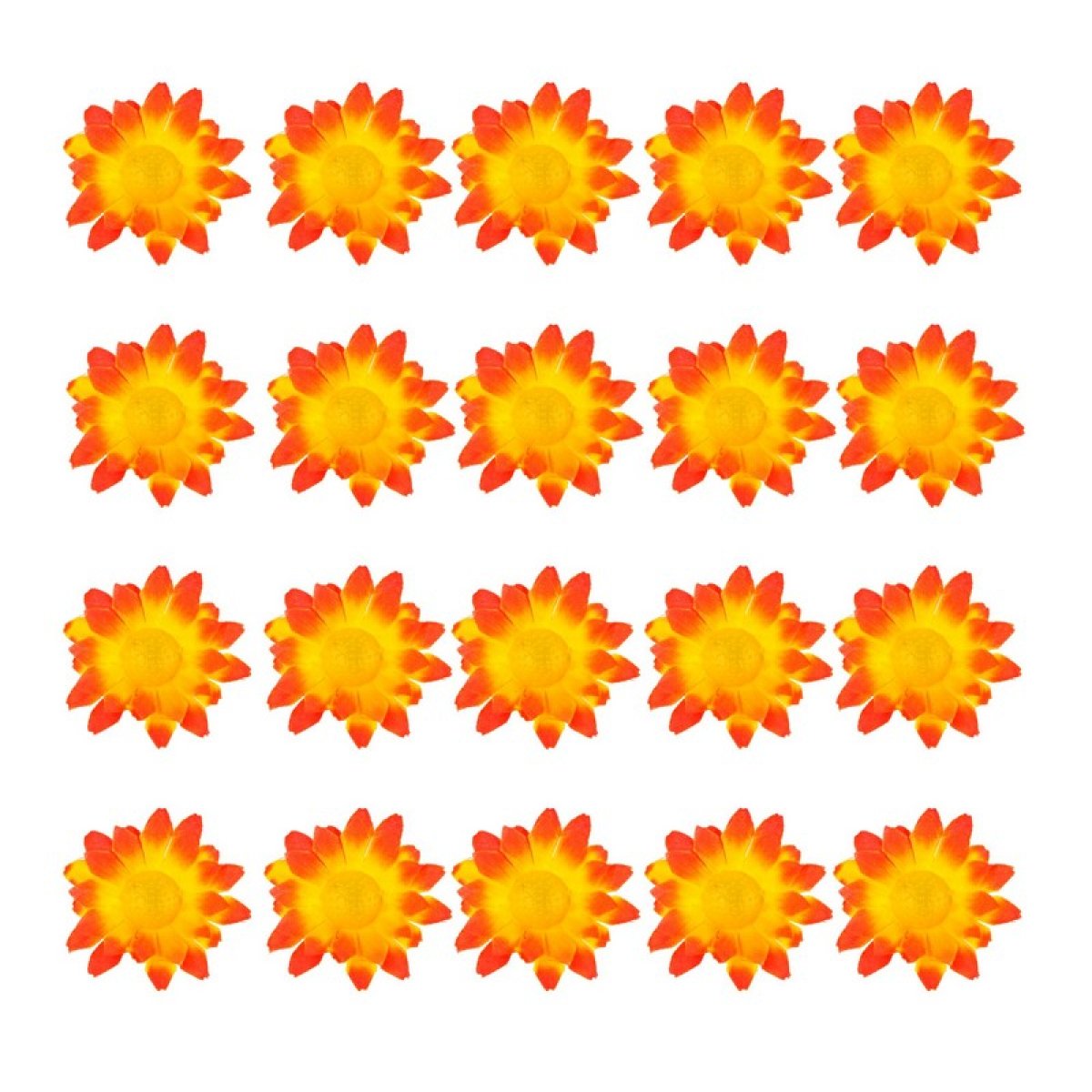 Köp Konstgjorda Prästkragar Orange/Gul Här - Snabb Leverans - Temashop.se