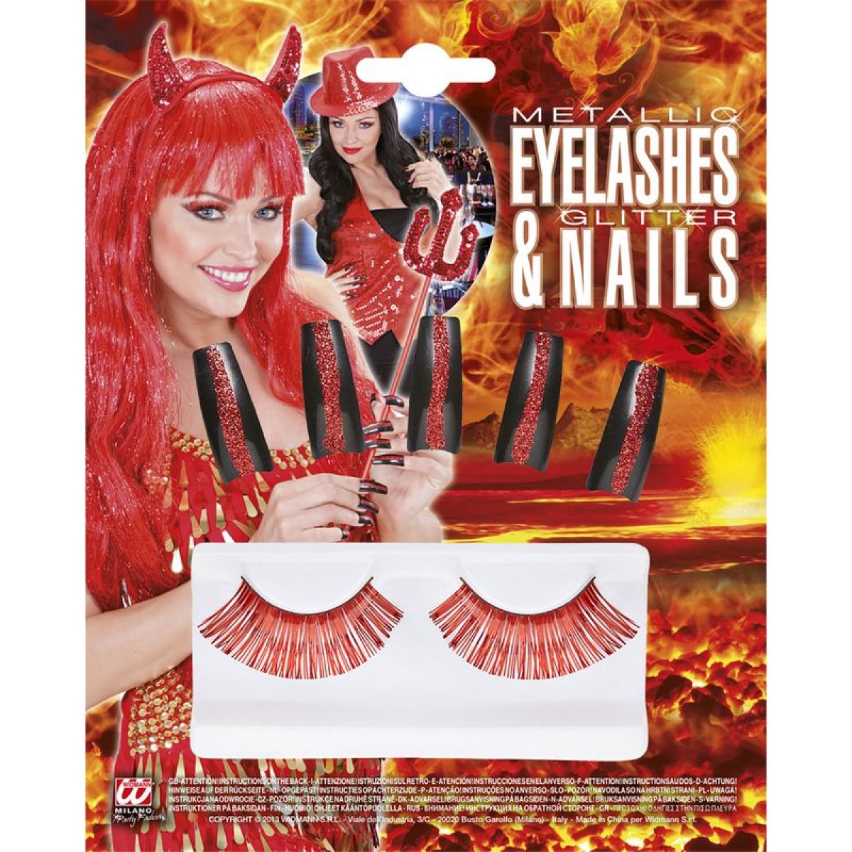 Köp Metallic Lösögonfransar Röd Här - Snabb Leverans - Temashop.se