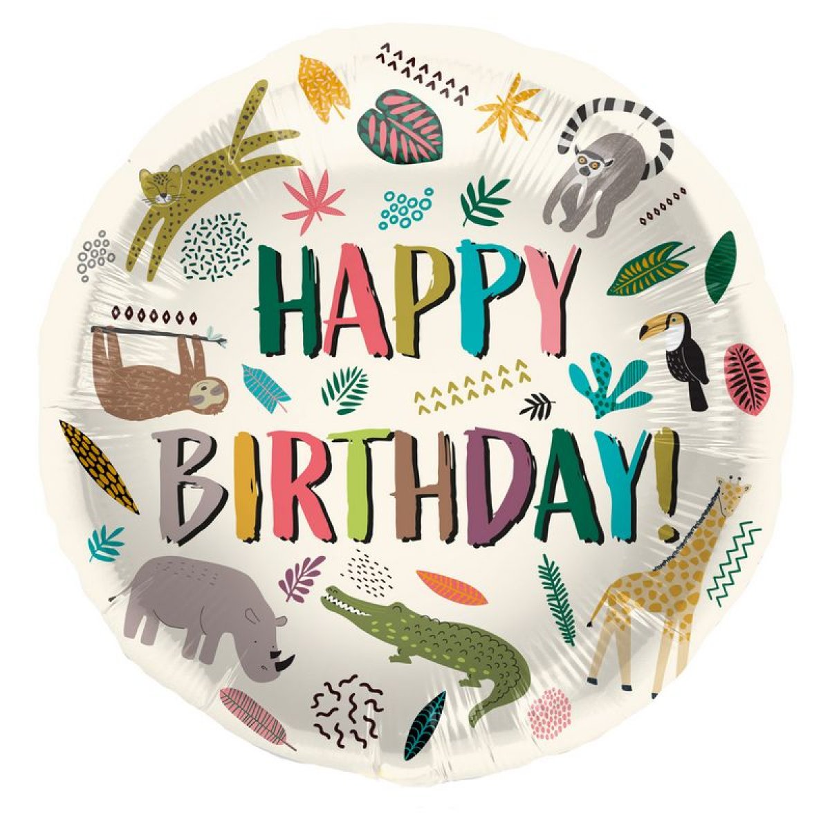 Köp Zoo Party Happy Birthday Folieballong Här - Snabb Leverans ...