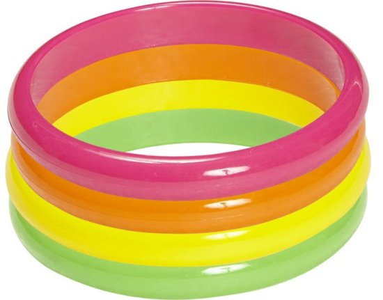 Köp 80-tal Pannband Neon Här - Snabb Leverans - Temashop.se