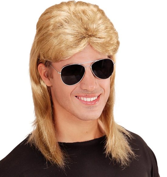 Köp 80-tal Hockeyfrilla Peruk Blond Här - Snabb Leverans - Temashop.se