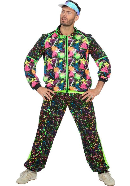 Köp Orange 80-tal Träningsoverall Maskeraddräkt Här - Snabb Leverans ...