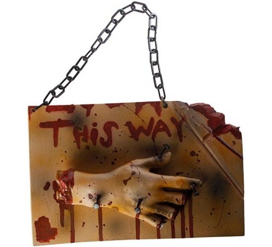 Köp Haunted House Skylt Här - Snabb Leverans - Temashop.se